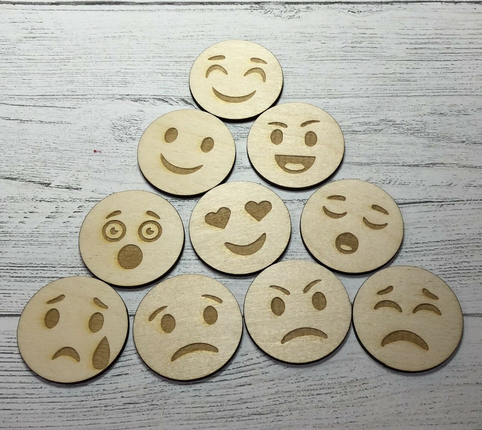 Assorted Emoji Shapes - RainbowRhinoLaser