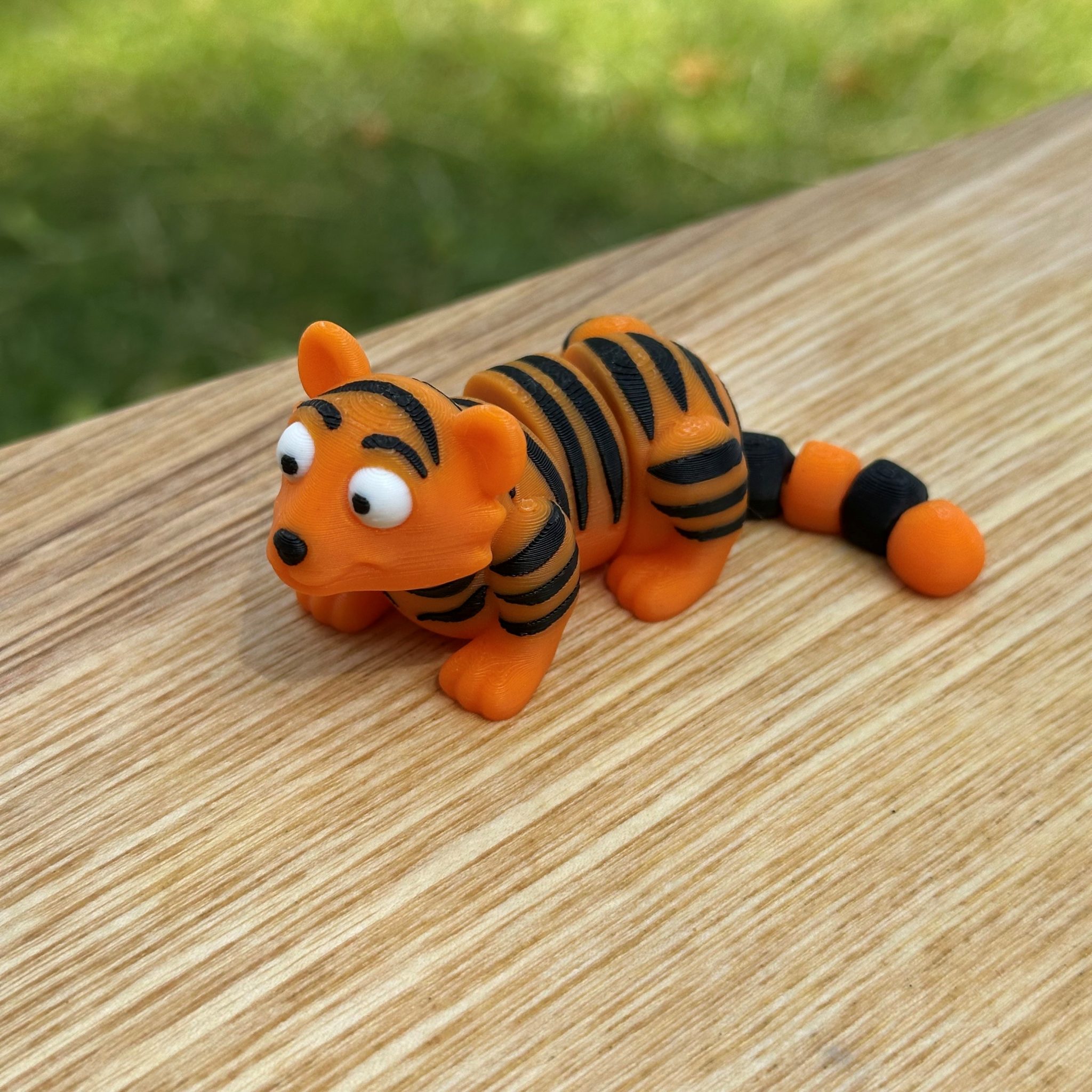 3D Printed Mini Fidget Collectables- Tiger - RainbowRhinoLaser